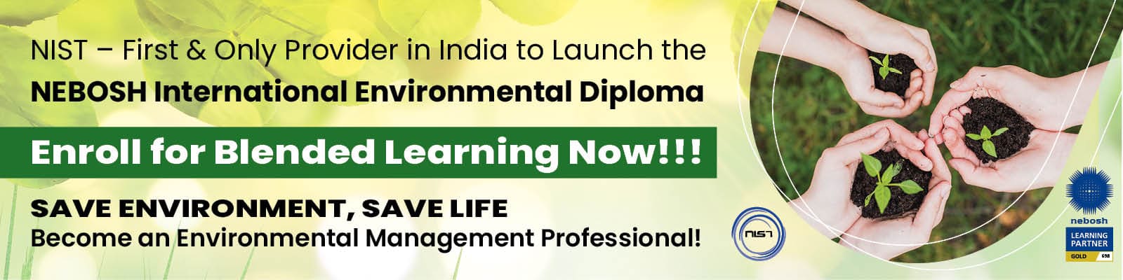 NIST launches the NEBOSH International Diploma in Environmental Management